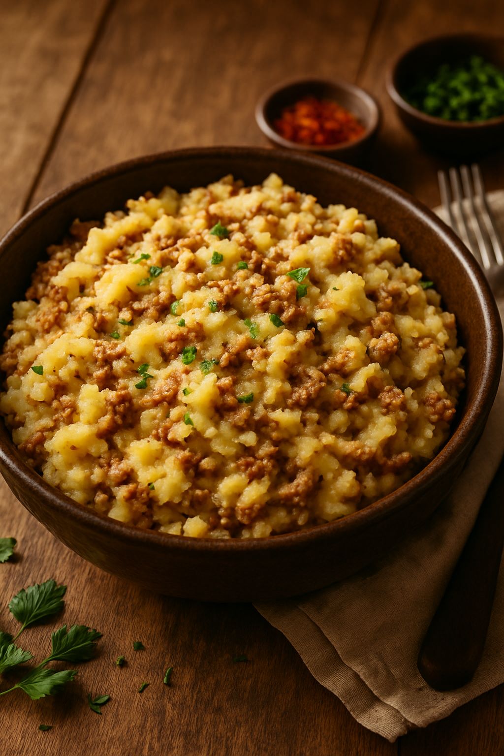 Spicy Beef Mashed Potato Bowl - Best recipes